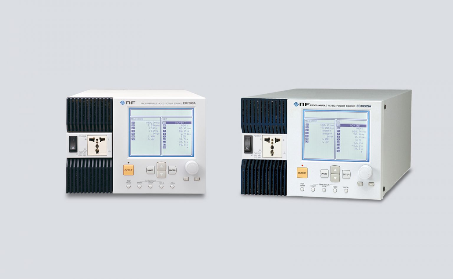 プログラマブル交流電源 EC750SA / EC1000SA - 電源機器 - 交流電源 - プログラマブル交流電源 - エヌエフ回路設計ブロック