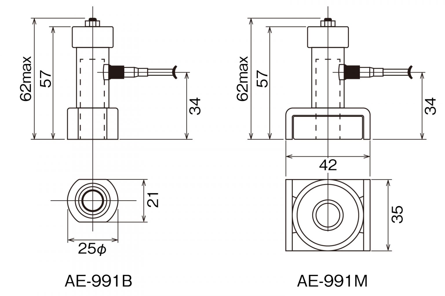 一般用AEセンサ AE-901 / AE-904 / AE-905シリーズ - 電子計測器 - AE計測装置 - AEセンサ - エヌエフ回路 ...